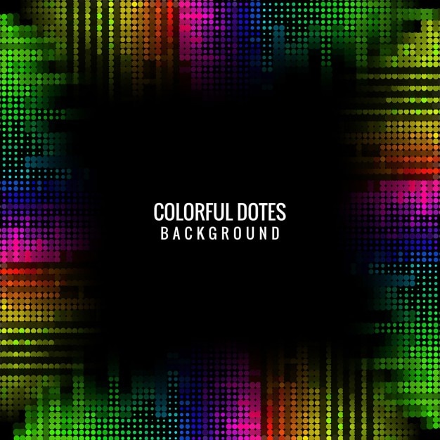 Vibrant Pixelated Background with Colorful Dots and Text | Jiffy Designs