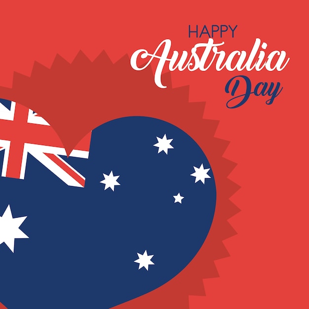 Celebrate the Spirit of Australia with a Heart-Shaped Flag | Jiffy Designs