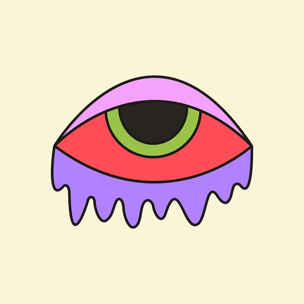 Vibrant Alien Eye with Striking Green Iris and Tentacle Lashes | Jiffy ...