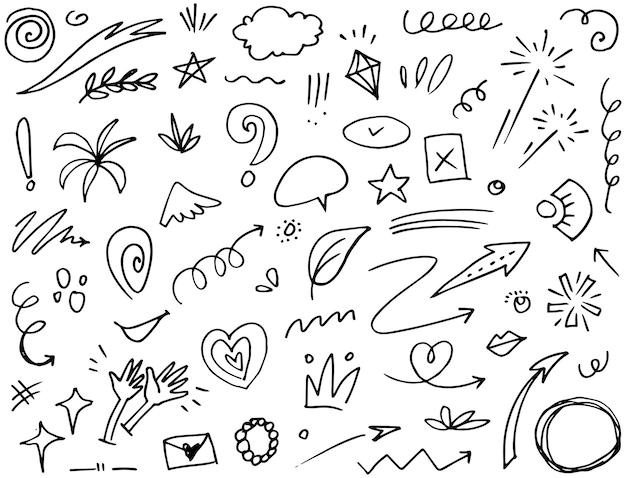 Eclectic Collection of Playful Doodles and Sketches | Jiffy Designs