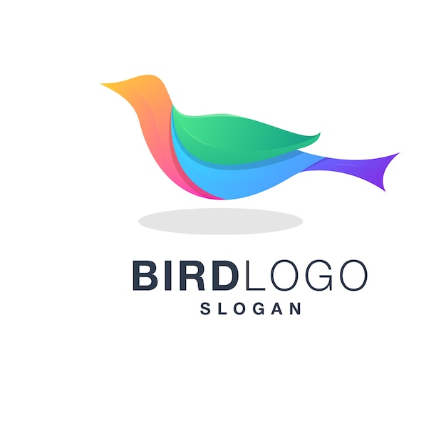 Vibrant Avian Emblem: A Colorful Bird Logo Design | Jiffy Designs