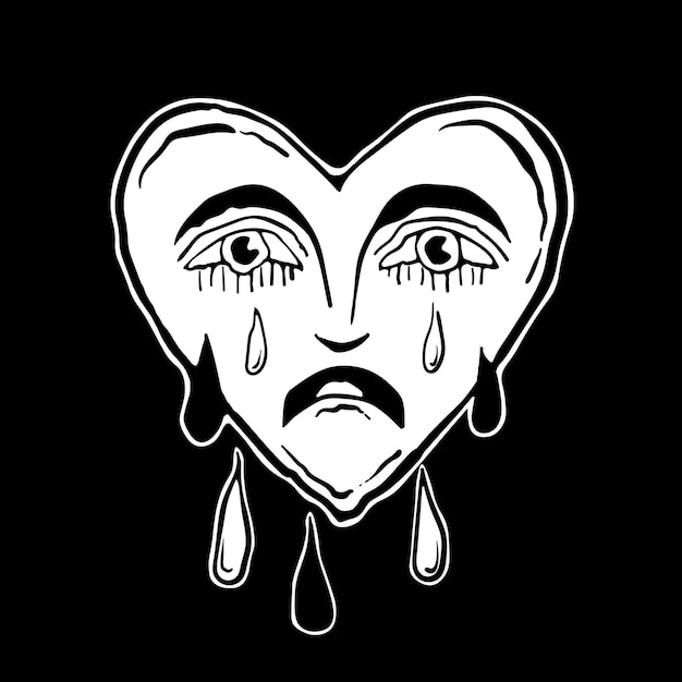 Sorrowful Heart: Weeping Tears of Anguish and Despair | Jiffy Designs