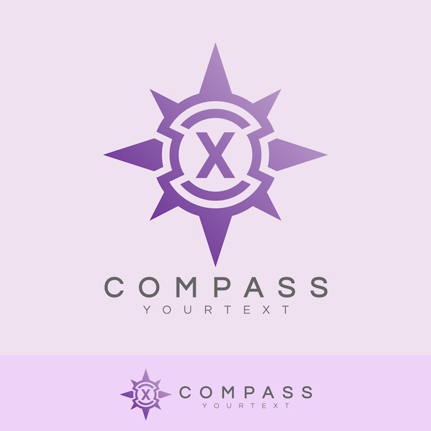 Stylized Compass Logo with Monogram and Tagline | Jiffy Designs