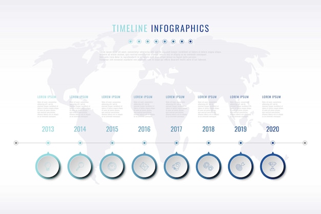Captivating Global Timeline Infographic with Minimalist Circles | Jiffy ...