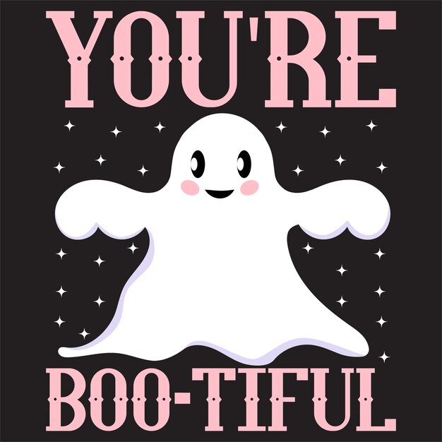 Whimsical Ghost Spreading Cheer on Starry Night Background | Jiffy Designs