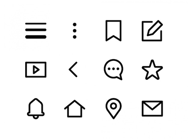 Versatile Collection of Minimalist UI Icons for Diverse Applications ...