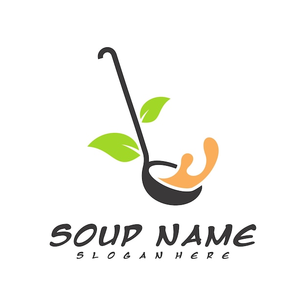 Vibrant Leaf Spoon Logo with Organic Slogan | Jiffy Designs