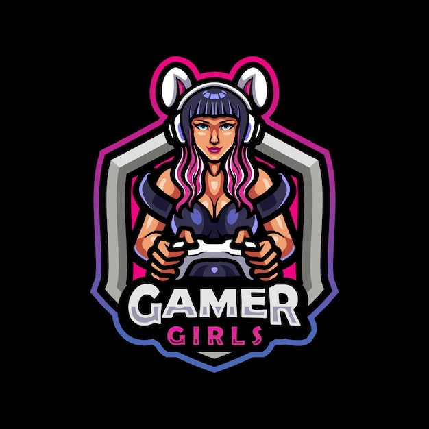 Fierce and Fabulous: The Gamer Girl Emblem | Jiffy Designs