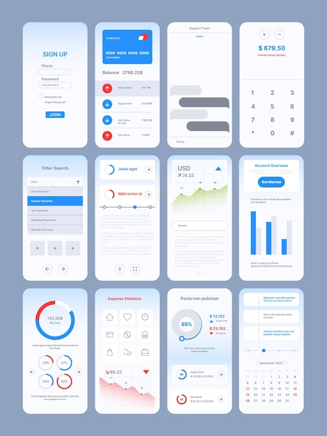 Comprehensive Collection of Versatile Mobile App UI Elements | Jiffy Designs