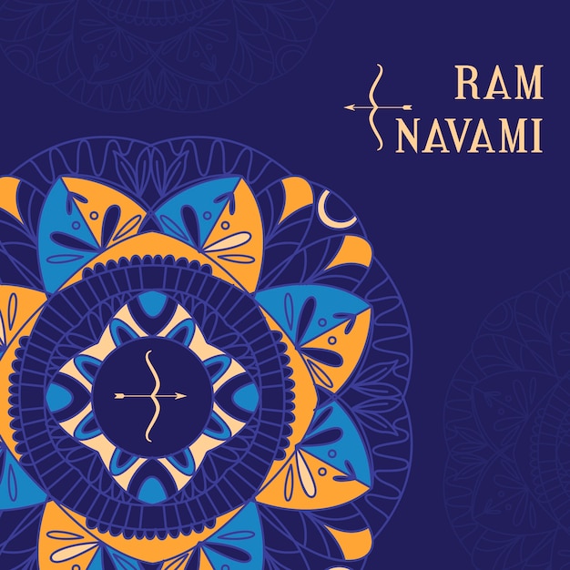 Intricate Ram Navami Rangoli Art with Vibrant Colors | Jiffy Designs