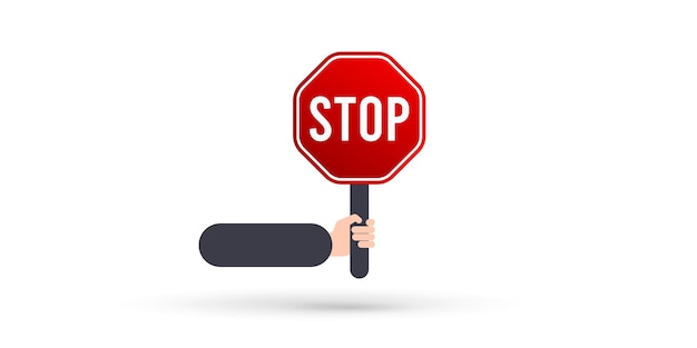 Vibrant Stop Sign with Handheld Placard | Jiffy Designs
