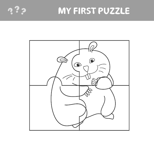 Adorable Hamster Puzzle for Early Learners | Jiffy Designs