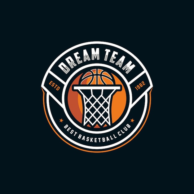 Vibrant Basketball Logo for Dream Team Sports Club | Jiffy Designs