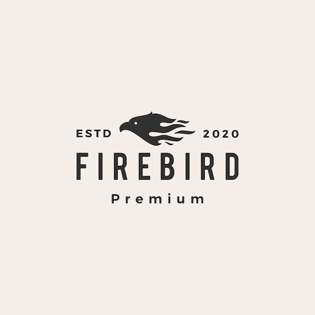 Majestic Firebird Emblem with Fiery Silhouette and Vintage Text | Jiffy ...
