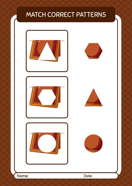 Geometric Shapes Matching Puzzle: Patterns and Silhouettes | Jiffy Designs