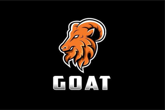 Fierce Goat Mascot Logo with Bold Typography | Jiffy Designs