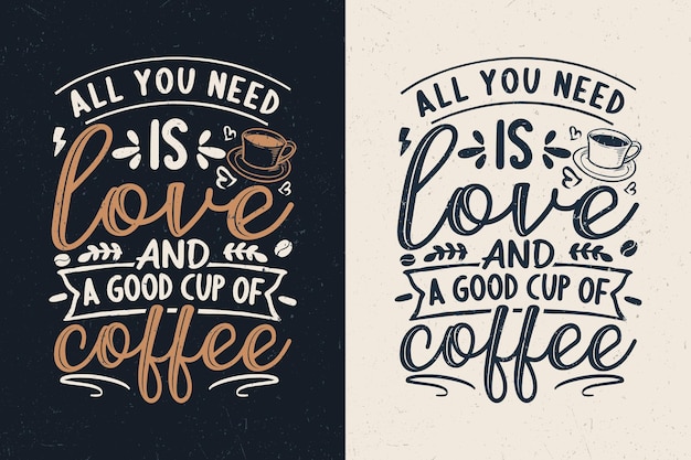 Charming Typographic Design Celebrating the Joy of Coffee | Jiffy Designs