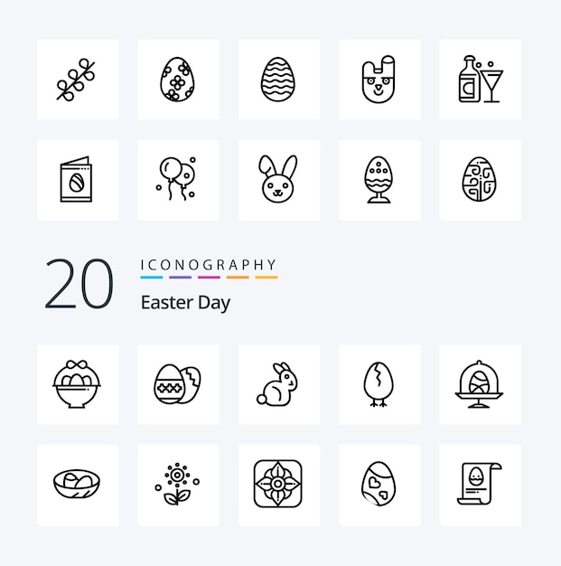 Diverse Easter Egg Icon Collection with Geometric Patterns | Jiffy Designs