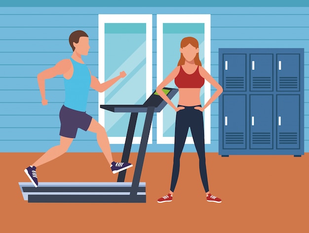Energetic Workout Session in Modern Gym Setting | Jiffy Designs