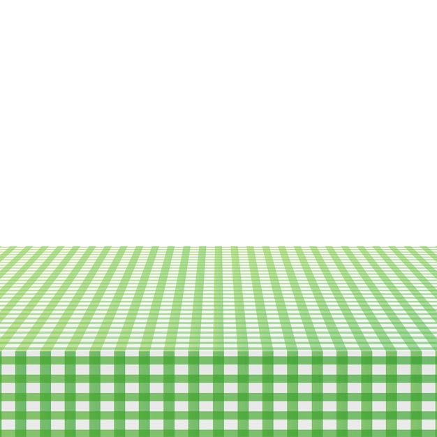 Vibrant Green Gingham Checkered Picnic Table Surface | Jiffy Designs
