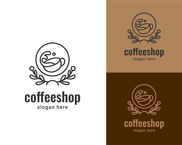 Playful Coffee Shop Logo with Whimsical Smiley Face | Jiffy Designs