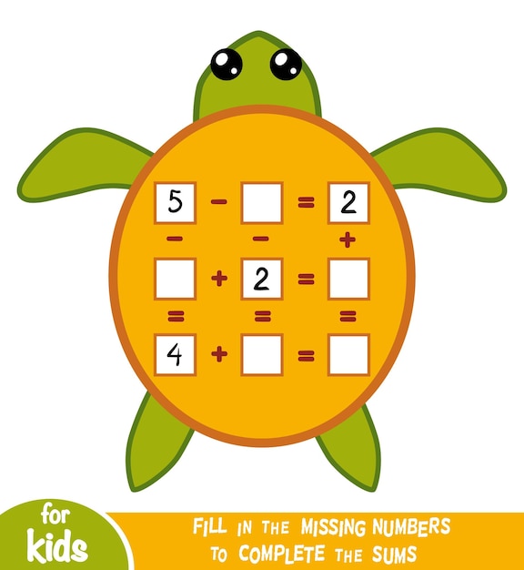 Playful Turtle Math Puzzle for Kids | Jiffy Designs