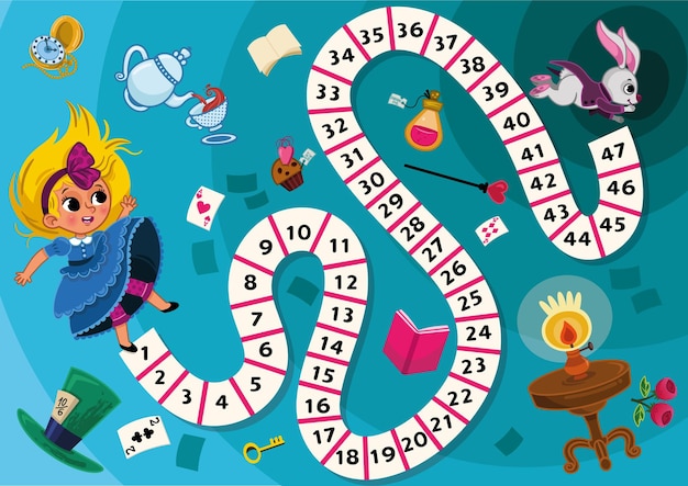 Whimsical Board Game Adventure with Colorful Characters and Playful ...