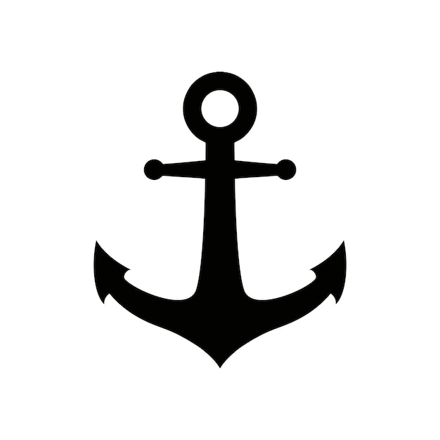 Iconic Anchor Silhouette: A Timeless Symbol of Strength and Stability ...