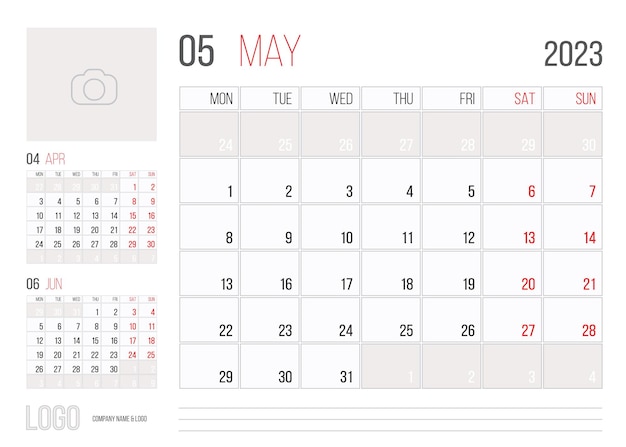 Elegant Calendar with Minimalist Monochrome Design | Jiffy Designs