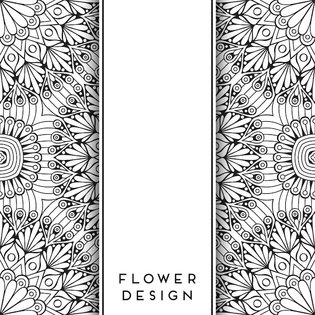 Intricate Floral Pattern with Centered Text Graphic Design | Jiffy Designs