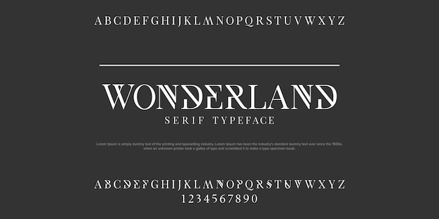 Elegant Serif Typeface with Decorative Lettering and Numerals | Jiffy ...
