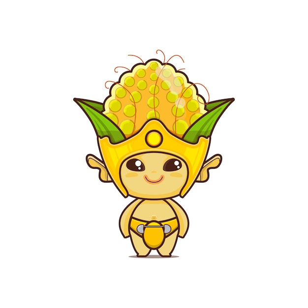Cheerful Pineapple Creature with Playful Expression | Jiffy Designs