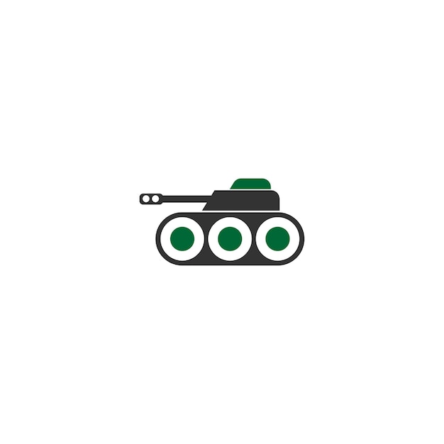 Powerful Green Tank with Treads Illustration | Jiffy Designs