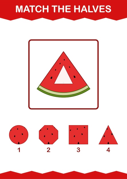 Vibrant Watermelon Slice Matching Game | Jiffy Designs