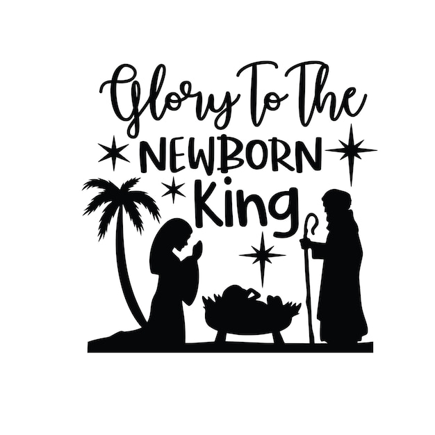Silhouette of the Nativity Scene: Glory to the Newborn King | Jiffy Designs
