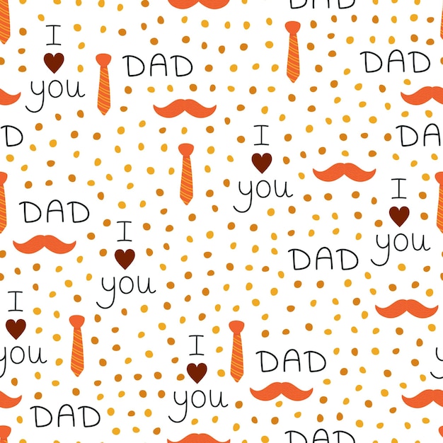 Vibrant Father's Day Pattern with Playful Icons | Jiffy Designs