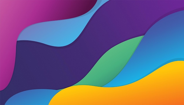 Vibrant Undulating Shapes in Gradient Hues | Jiffy Designs