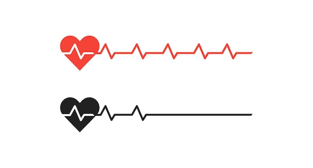 Vibrant Heartbeat: A Minimalist Cardiac Rhythm Illustration | Jiffy Designs