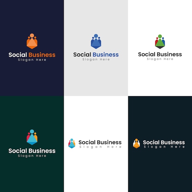 Vibrant Social Business Symbols with Diverse Iconography | Jiffy Designs