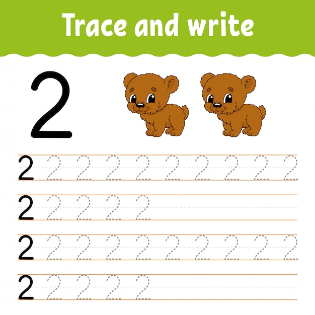 Adorable Bear Cubs Tracing and Writing Practice | Jiffy Designs