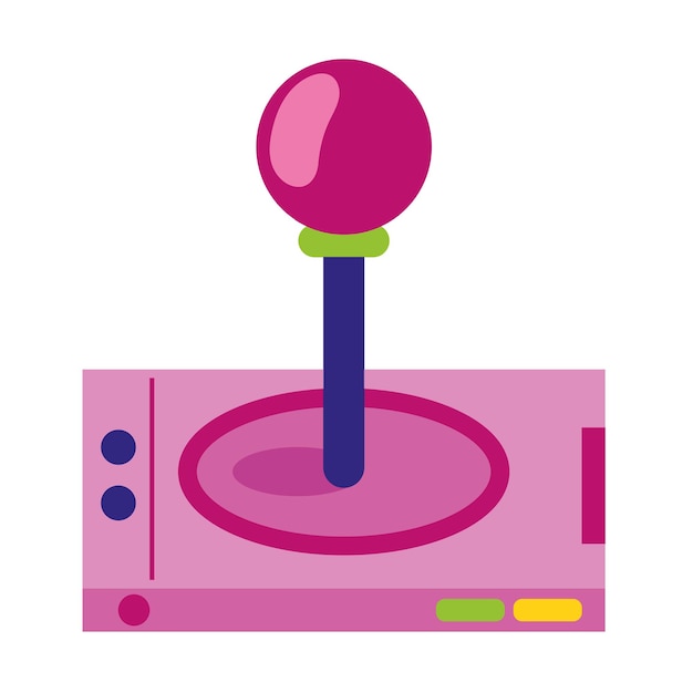 Vibrant Retro Joystick on Colorful Gaming Console | Jiffy Designs