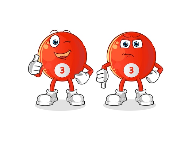 Playful Red Numbered Characters Expressing Emotions | Jiffy Designs