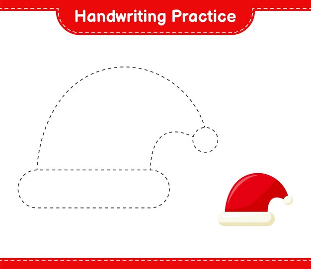 Festive Santa Hat Handwriting Practice | Jiffy Designs