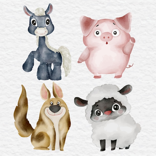 Charming Collection of Whimsical Animal Illustrations | Jiffy Designs
