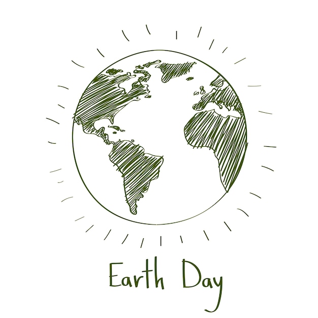 Intricate Earth Day Globe Design with Botanical Illustrations | Jiffy ...