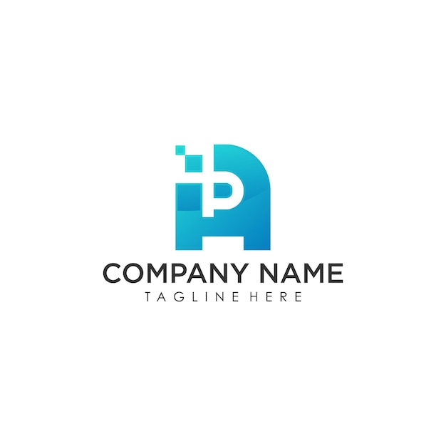 Modern Overlapping Geometric Monogram Logo with Company Name | Jiffy ...