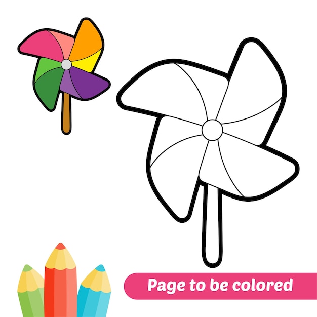 Vibrant Pinwheel Illustration for Coloring and Design | Jiffy Designs