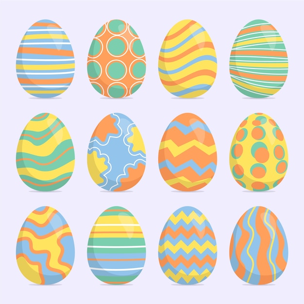 Vibrant Easter Egg Design Collection with Diverse Patterns | Jiffy Designs