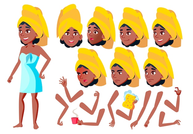 Vibrant Collection of Animated Character Assets with Yellow Hair ...