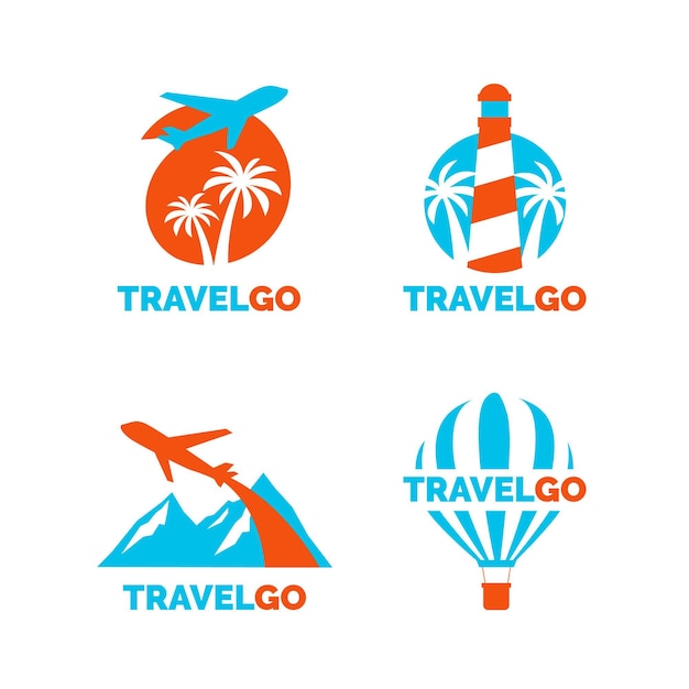 Vibrant Travel Symbols and Logos for Adventurous Journeys | Jiffy Designs